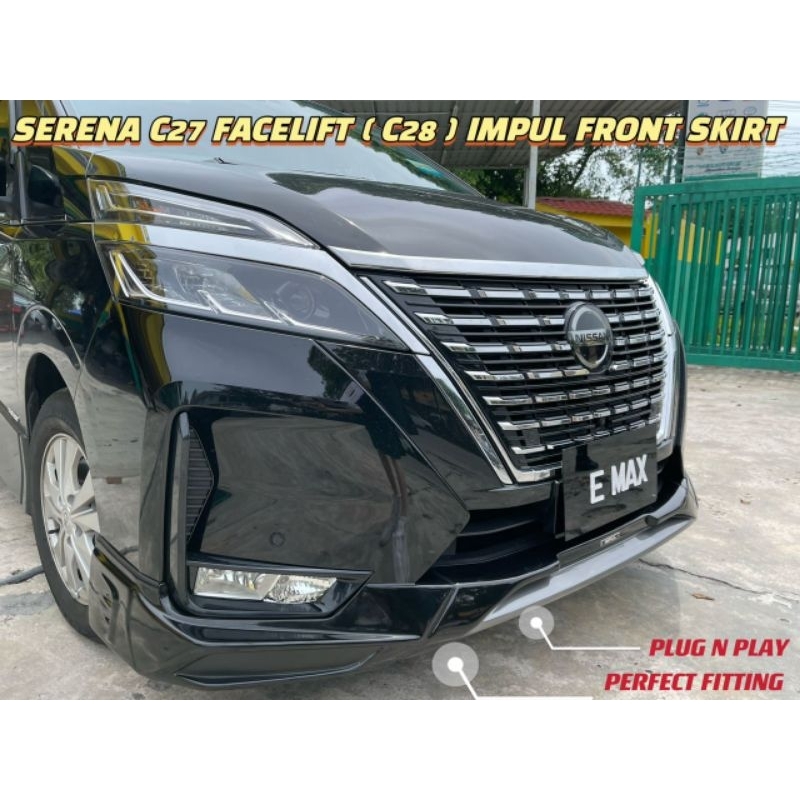 NISSAN SERENA C27 FACELIFT C28 IMPUL FRONT BODYKIT | Shopee Malaysia