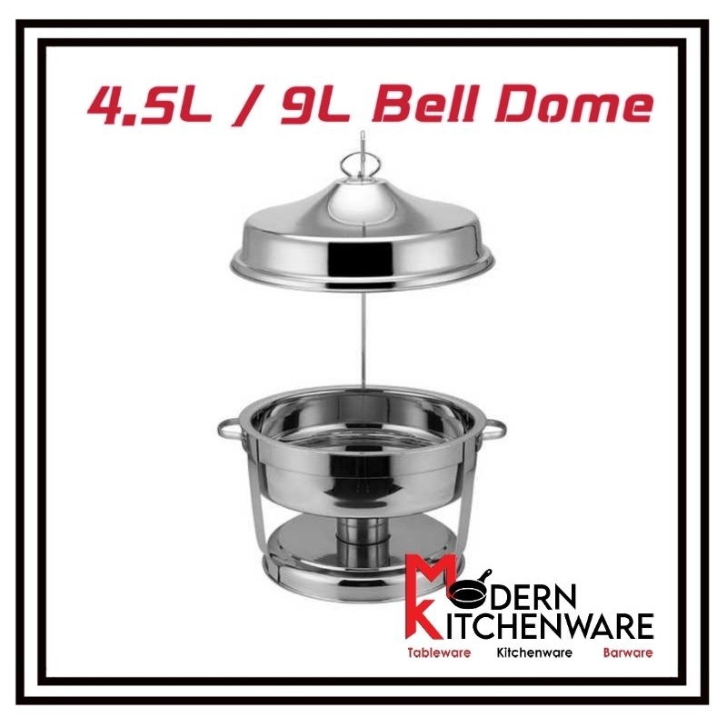 【ModernKitchenware】Stainless Steel Round Bell Dome Chafing Dish Mini ...