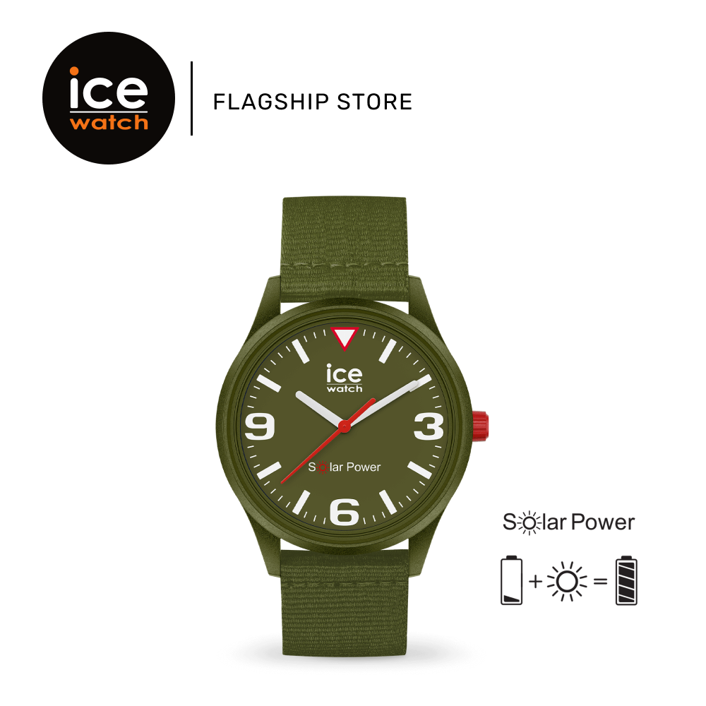 Ice-Watch ICE Solar Power - Khaki Tide (Medium) [020060] | Shopee Malaysia