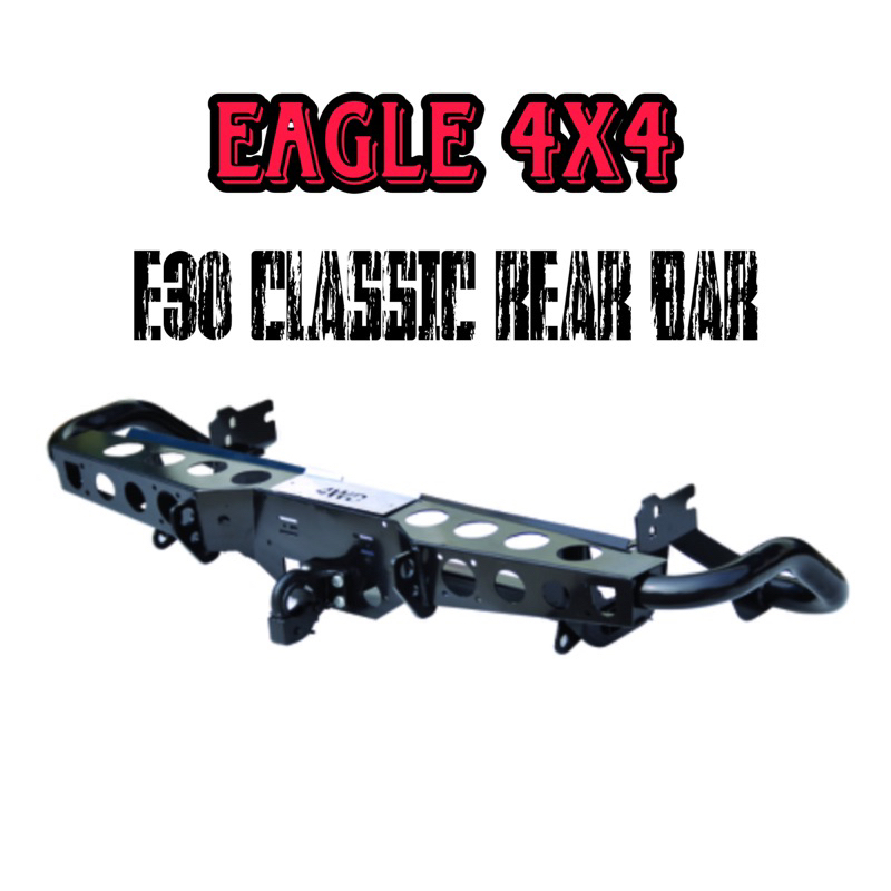 FREE PINTLE HOOK EAGLE 4X4 REAR BULL BAR E30 For triton d max Revo ...