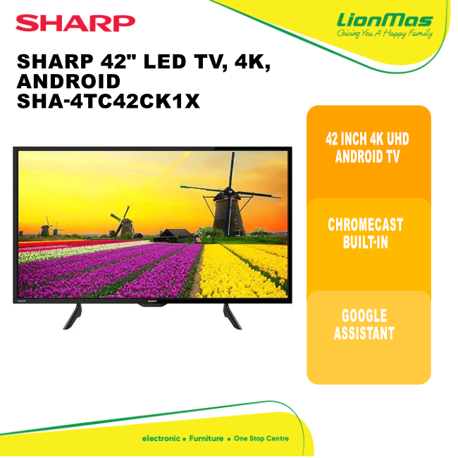 SHARP 42" LED TV, 4K, ANDROID SHA-4TC42CK1X | Shopee Malaysia