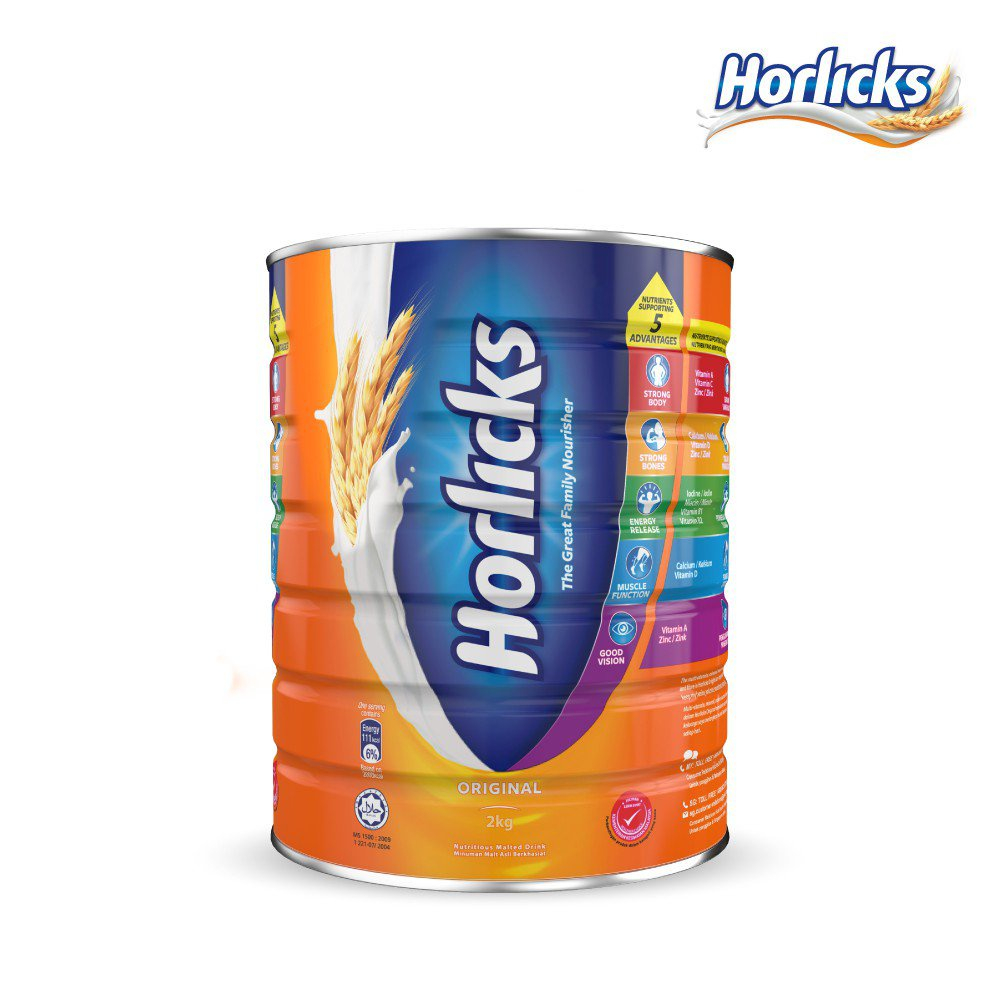 Horlicks Original Nutritious Malted Drink 2kg Tin | Shopee Malaysia