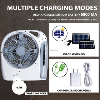 Kipas Solar Fan With Bluetooth Air Conditioner Cooling Fan With 5 ...