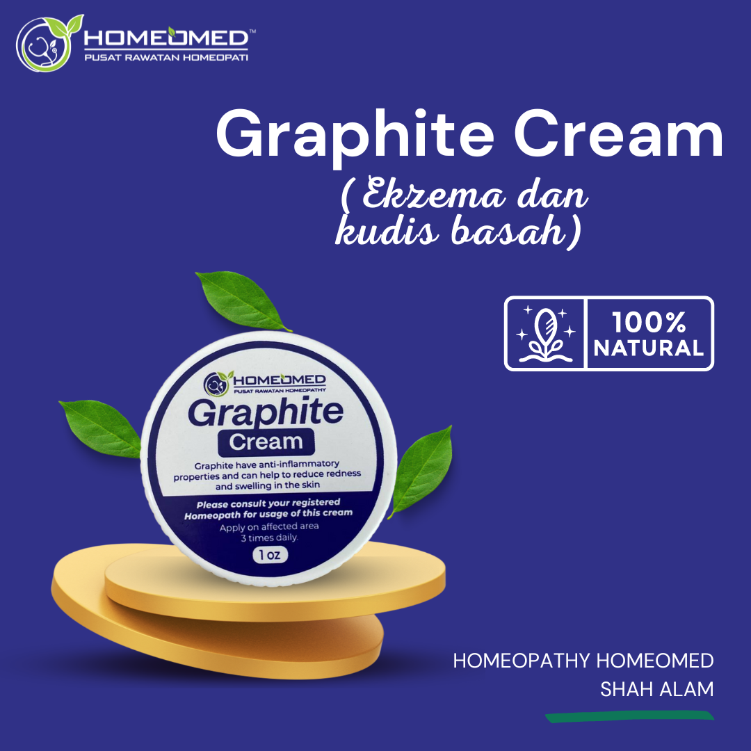 graphite cream/cream/eczema/ekzema/ekzema basah/kudis basah/krim/remedi ...