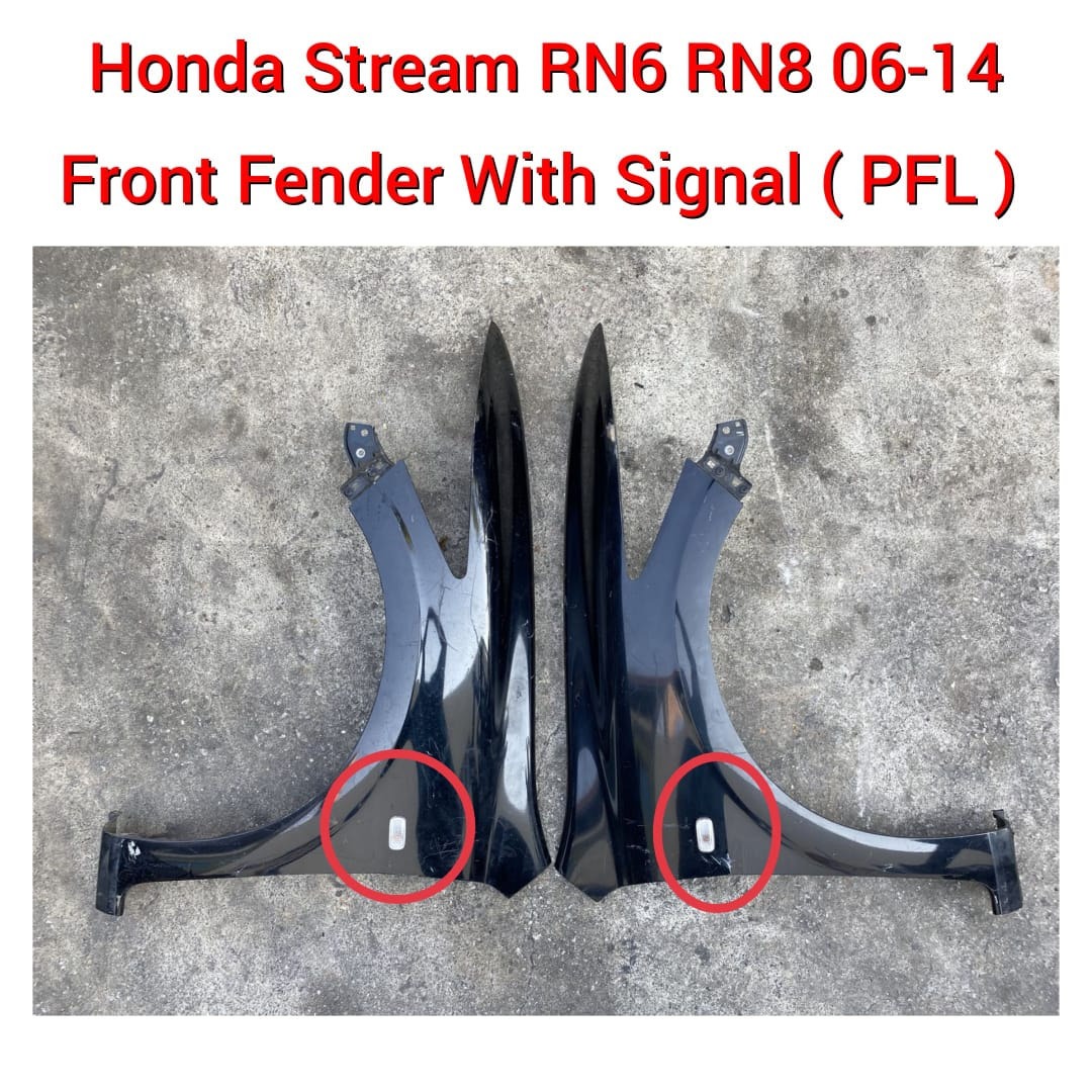 Honda Stream RN6 RN8 06-14 PFL Front Fender Mudguard With Signal ...