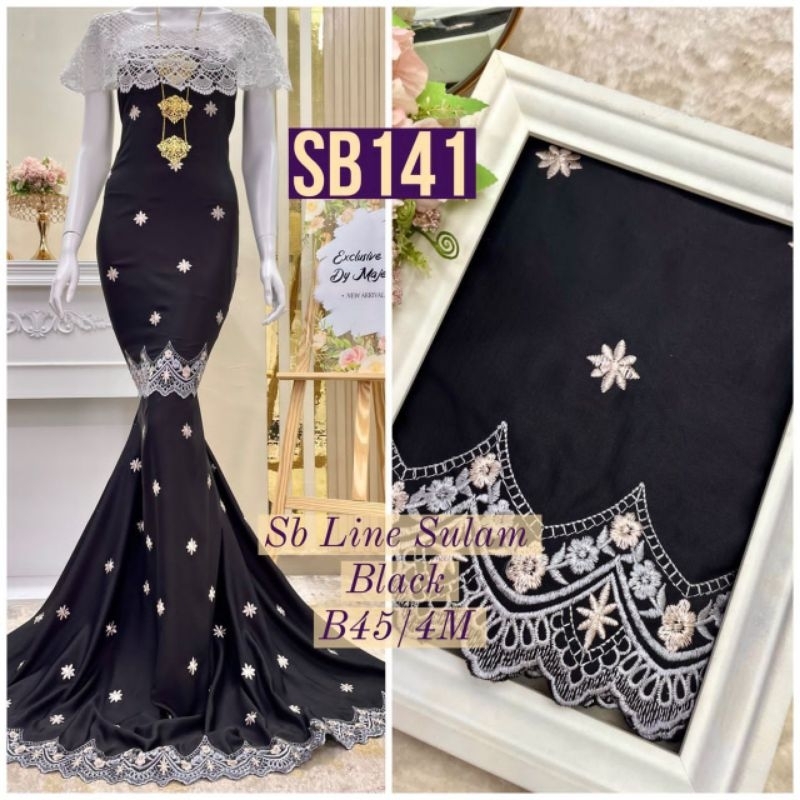 Kain Pasang Songket Sulam Biku SB Line (open meter) bidang 60 | Shopee ...