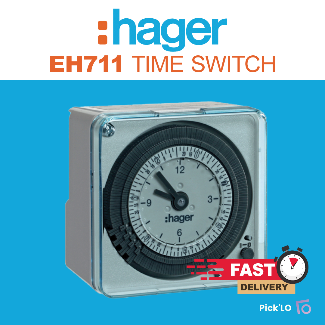 Hager EH711 Time Switch 24 HOURS ANALOGUE TIMER 模拟定时器 | Shopee Malaysia