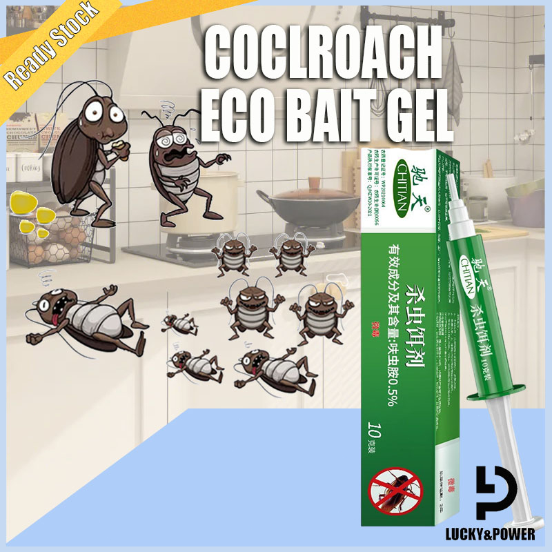 LP Eco Cockroach Gel Wipeout Cockroach Bait Gel Pest Control In a Box ...