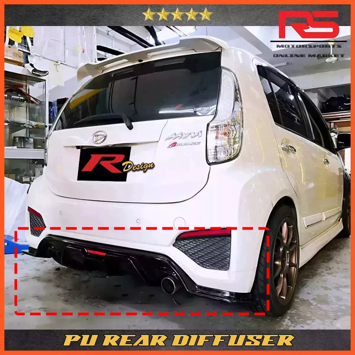 🏁READY STOCK🏁Perodua Myvi G2 Icon Tahun * 2015 ~ 2017 * PU Rear ...