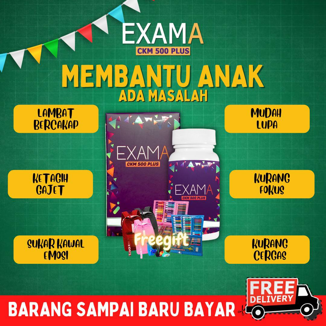 VITAMIN MINDA EXAMA ORIGINAL HQ | BRAIN BOOSTER | Shopee Malaysia