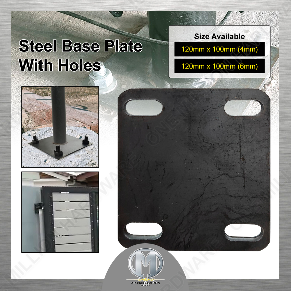 Mild Steel Plate 4" X 5" Square Plate Welding 4mm/6mm Thickness / Tapak ...