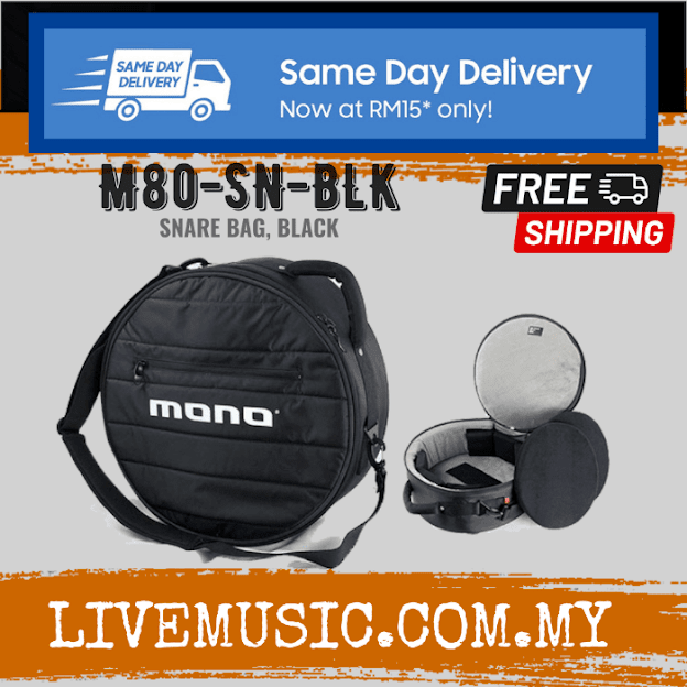 Mono M80 Snare Drum Case - Black (M80-SN-BLK) | Shopee Malaysia
