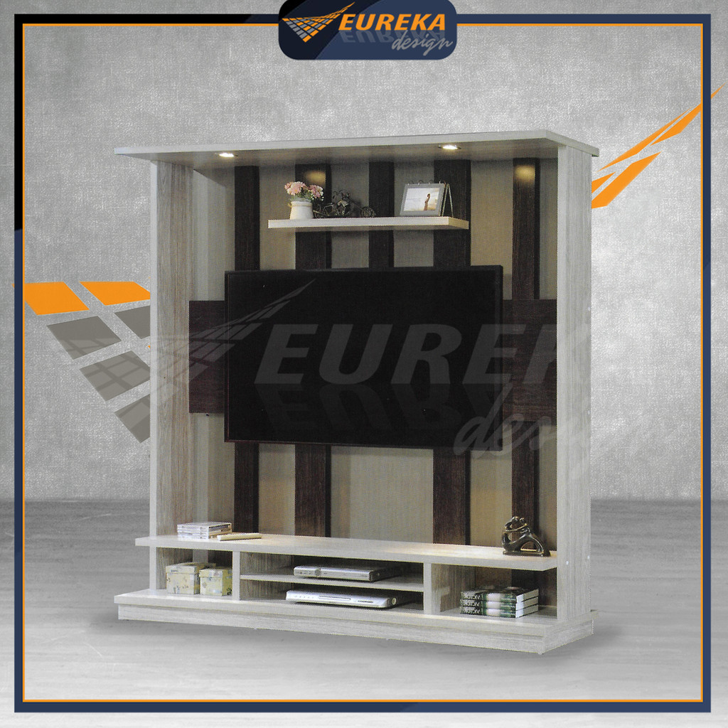 EUREKA 6ft Wooden Wall Hung TV Cabinet / Almari TV Dinding GVM88+2EC ...
