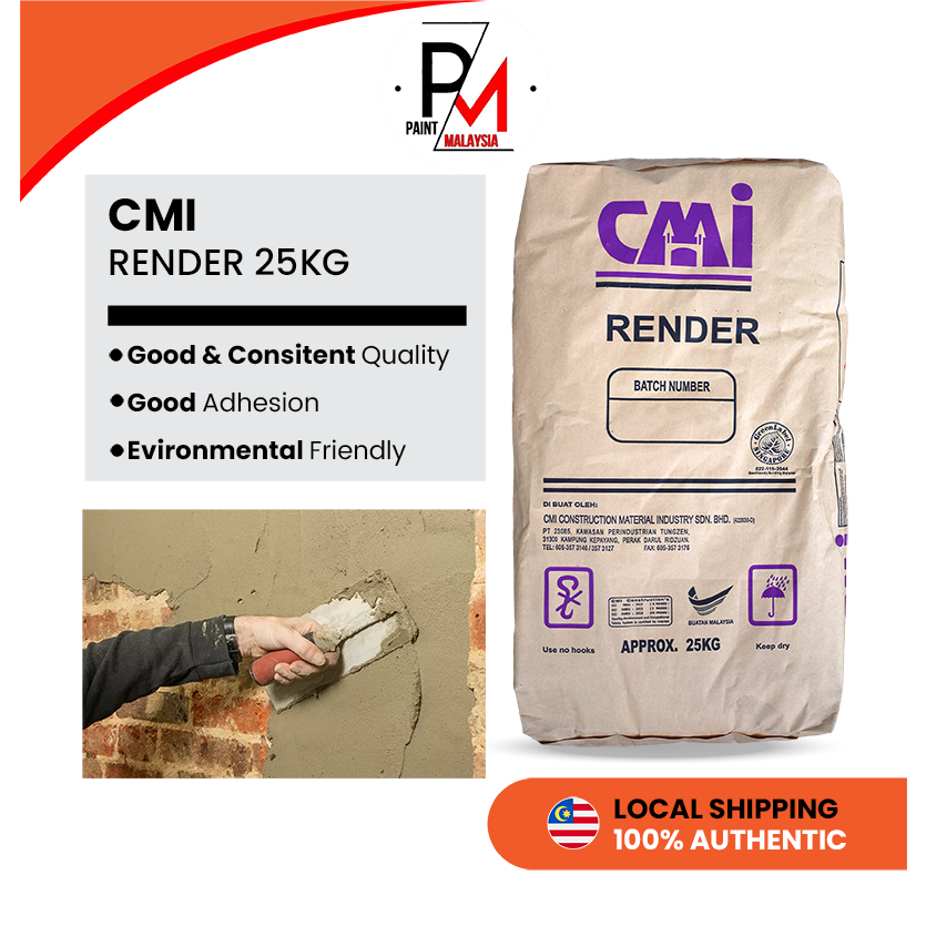 CMI Thin Render 081 25KG High Quality Polymer Modified Plaster Simen ...