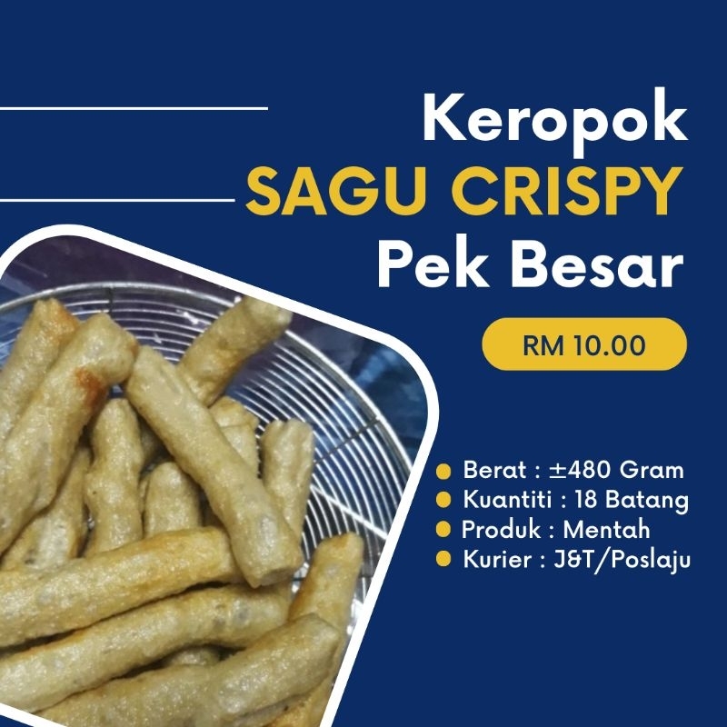 Keropok Crispy Lekor Sagu Ikan Family Snack Fish Chip 500 Gram | Shopee ...