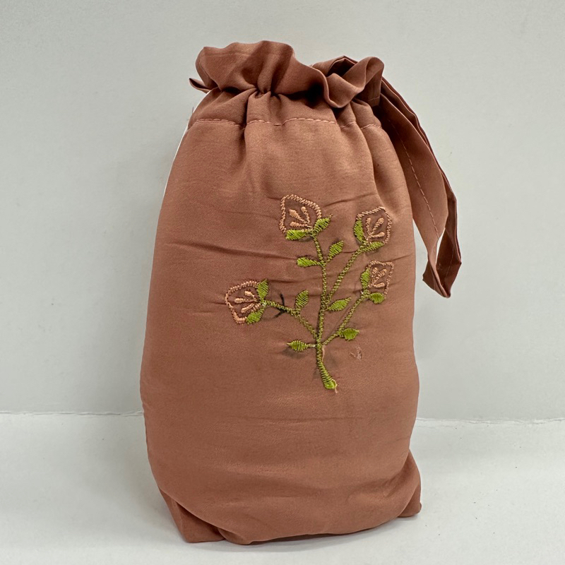 Telekung Travel Mini Pouch Telekung Dewasa Sulam Bunga [Free Beg ...