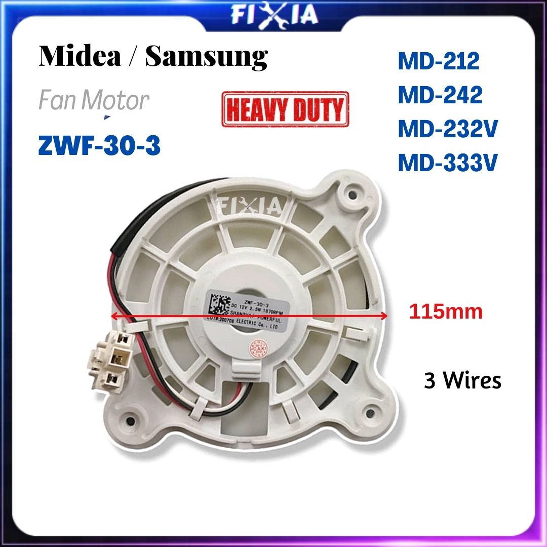 Heavy Duty Midea MD-232V MD-212 MD-242 MD-333V ZWF-30-3 DC12V 2.5W ...