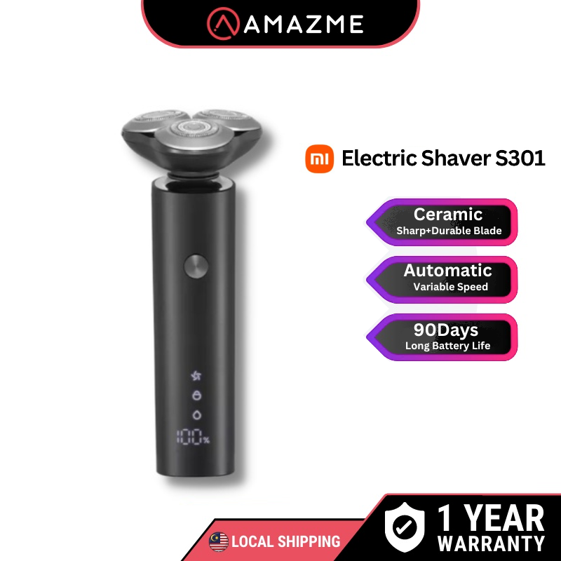Xiaomi Electric Shaver S301 - Razor, Ceramic Blade, 90 days battery life, IPX7 Waterproof ...