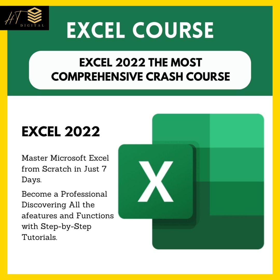 Microsoft Excel Course Excel 2022 Master Microsoft Excel From Scratch in Just 7 Days | Shopee ...