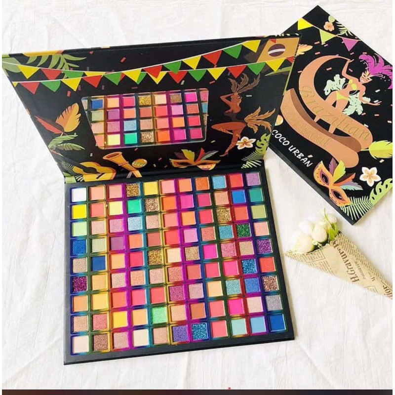 Brazilian Carnival Palette Big Size Eyeshadow 99 Colors of Professional ...