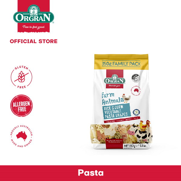 (FAMILY PACK) Orgran GLUTEN FREE KIDS Rice & Corn Vege Pasta Farm ...