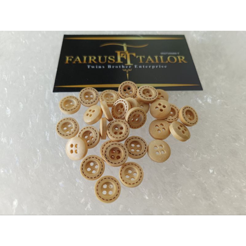 butang kemeja kayu(50pcs) | Shopee Malaysia