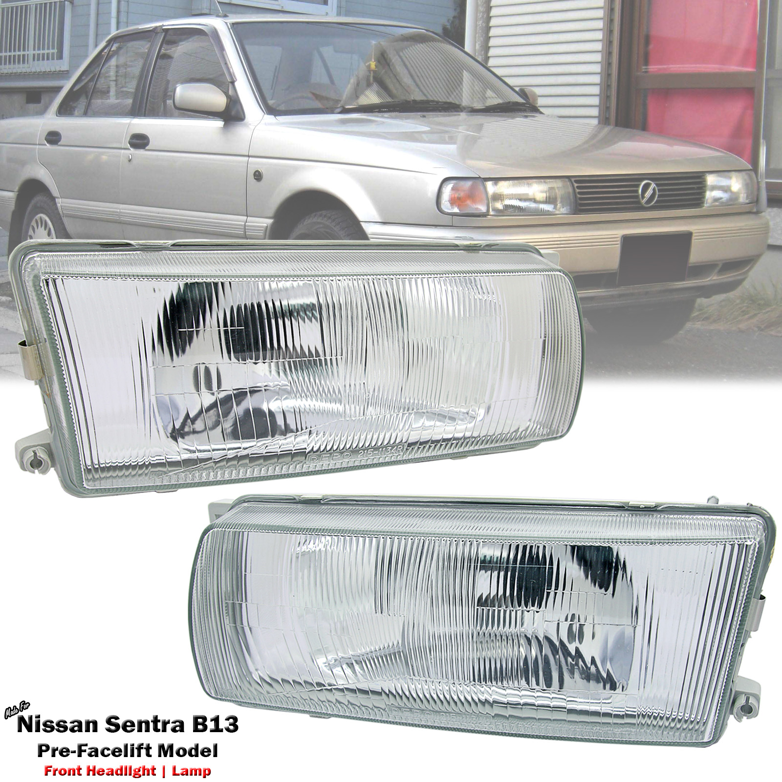 [OFFER] DEPO LUCID Nissan Sentra B13 1990-1991 Headlamp Front Head Lamp ...