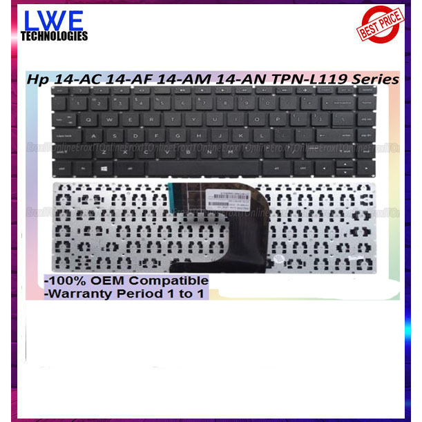 HP 14-AC 14-AD 14-AF 240 G4 Series US Layout 14-AM 14-AF118AU 14 ...