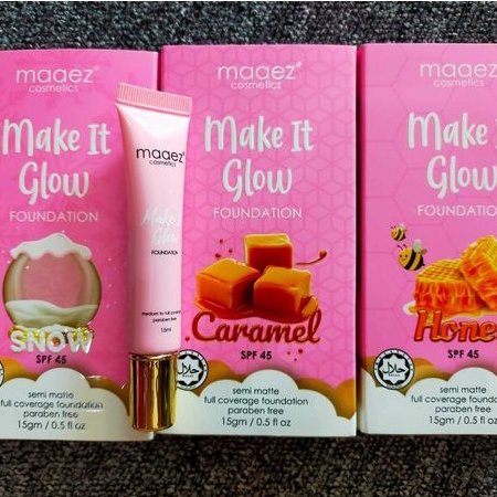 MAAEZ MAKE IT GLOW FOUNDATION 💯 ORIGINAL | Shopee Malaysia