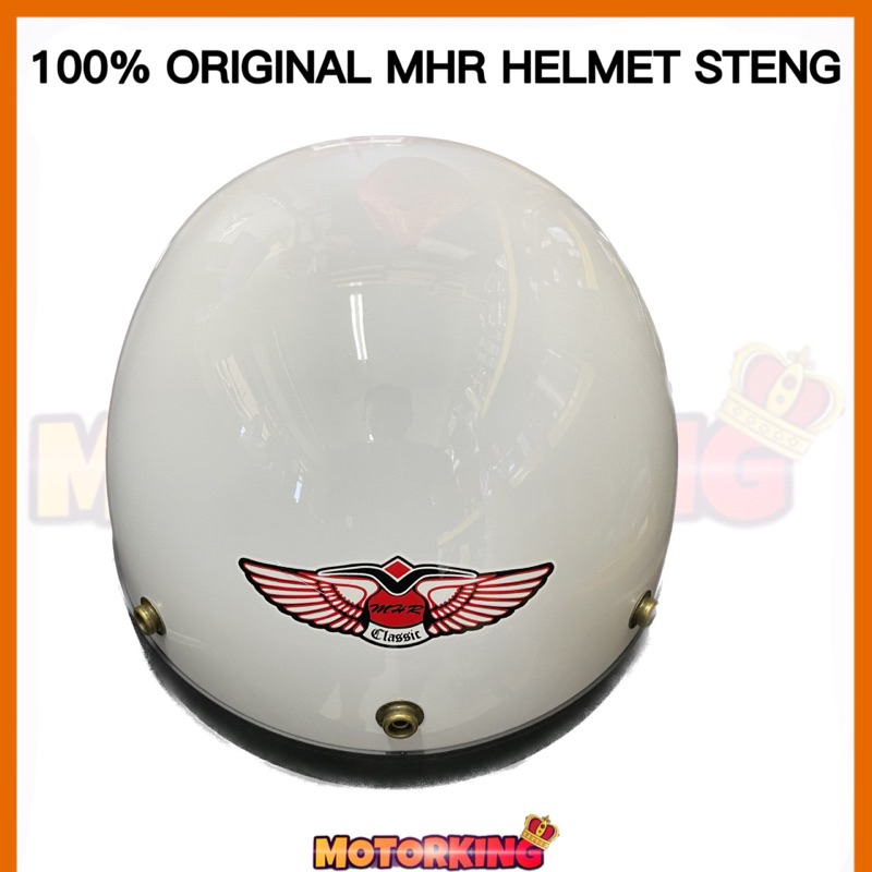 100% ORIGINAL MHR HELMET STENG WHITE PUTIH | Shopee Malaysia