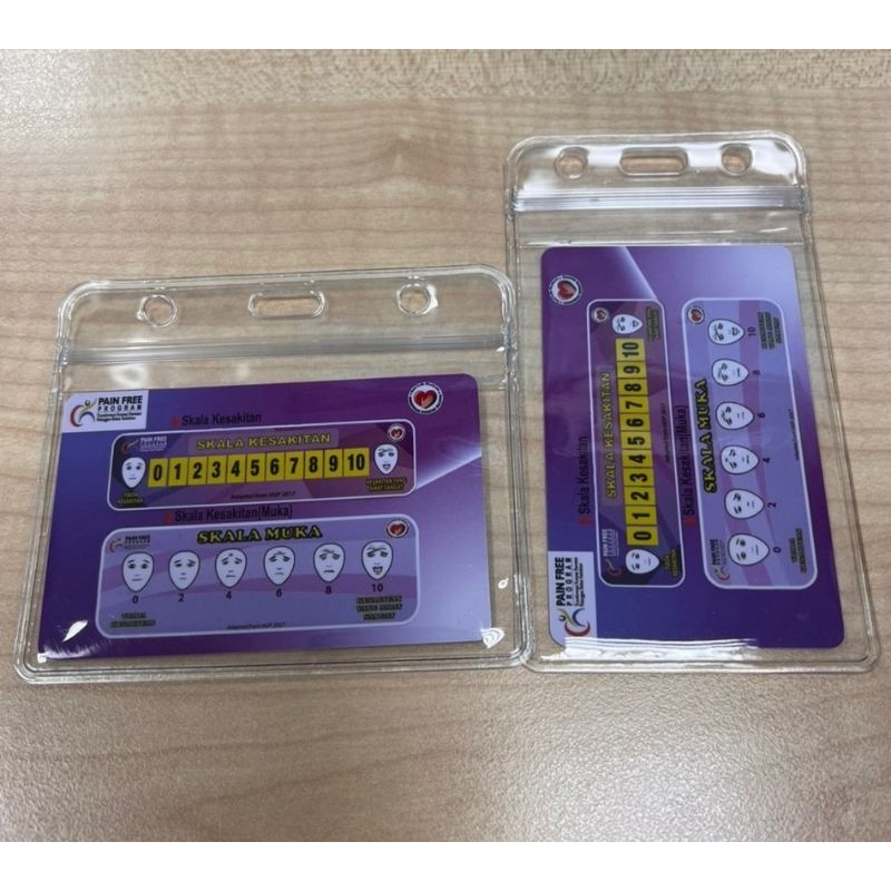 Pain score card Flacc Scale + Pvc Transparent Card Holder | Shopee Malaysia