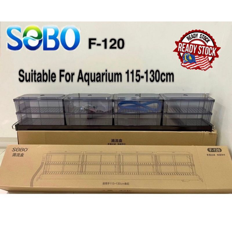 Sobo F-120 (4feet) Trickle Drip Filter Box 2 Layers 120cm Aquarium Top ...