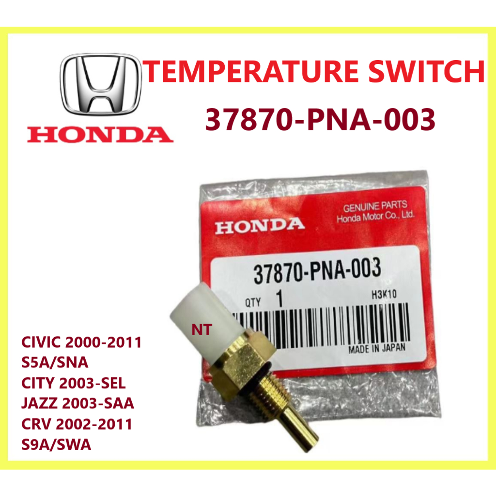 HONDA ORIGINAL ENGINE COOLANT TEMPERATURE SENSOR FOR CIVIC SNA S5A ...