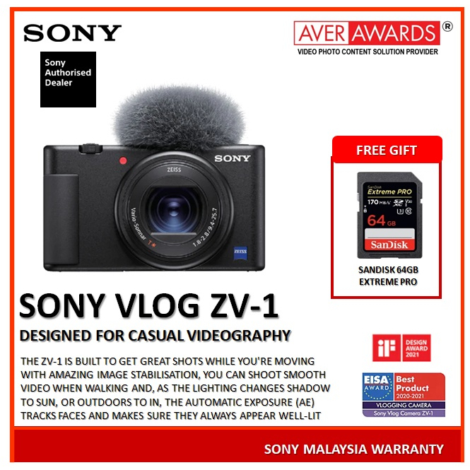 Sony ZV1 ZV-1 Content Creator Digital Camera Original - Sony Malaysia ...
