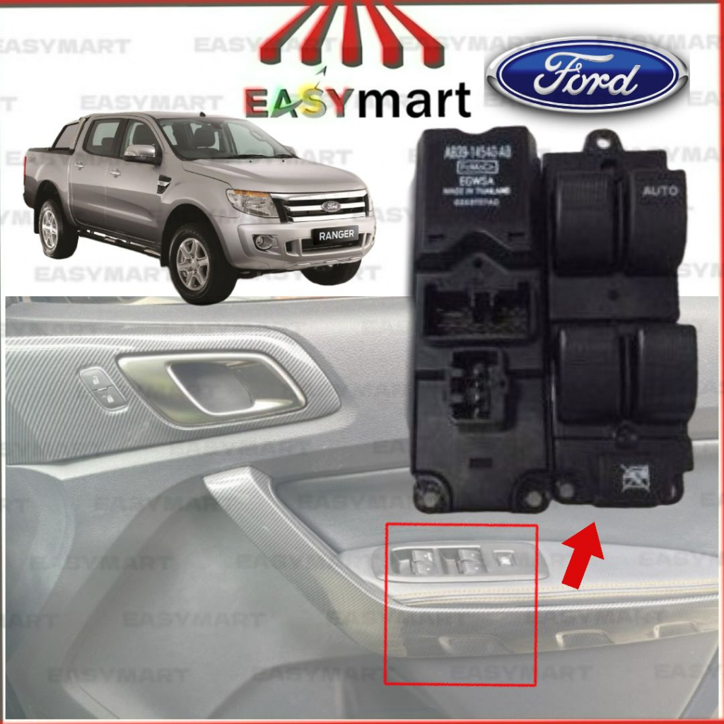 Ford Ranger T6 Mazda BT50 Mazda UV4G 15 Pin Power Window Main Switch ...