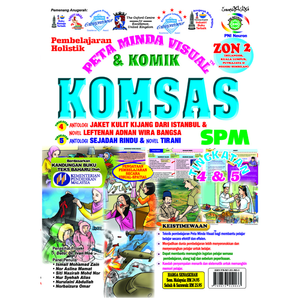 PNI Neuron Pembelajaran Holistik Peta Minda Visual & Komik Komsas SPM ...