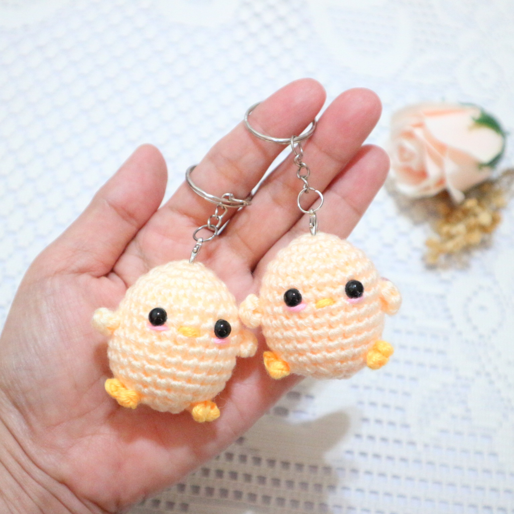 Cute Little Chick Crochet Keychain | Shopee Malaysia
