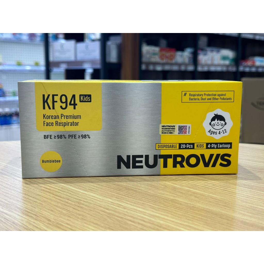 NEUTROVIS KF94 KOREA PREMIUM FACE RESPIRATOR FOR KIDS (20S) | Shopee ...