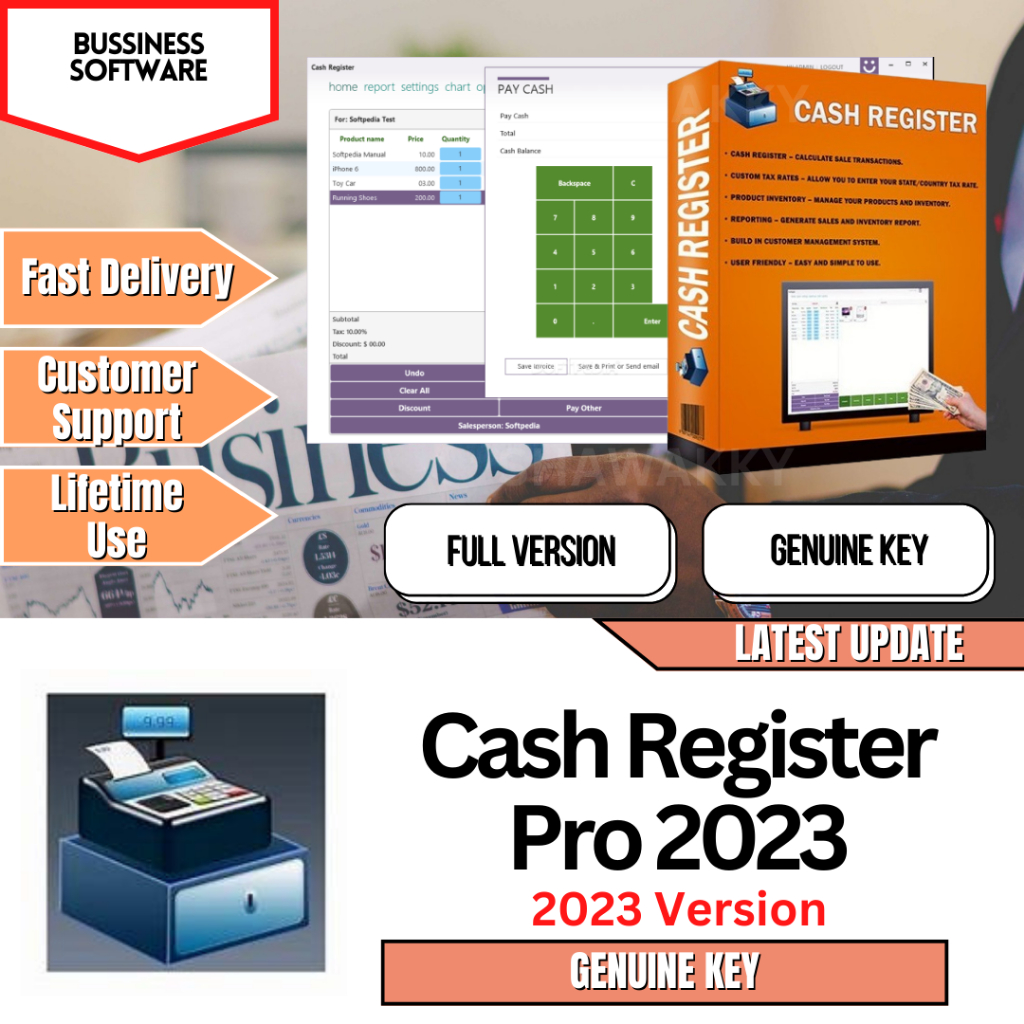 Genuine | Cash Register Pro 2023 | POS Business Software for Window ...