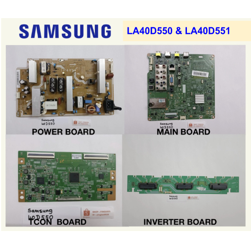 SAMSUNG LCD TV LA40D550 LA40D551 40D550 Power Board BN44-00440A Main ...