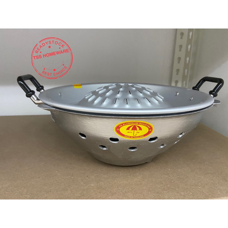 Bbq pot/ steamboat pot/ mookata thai steamboat 30cm | Shopee Malaysia