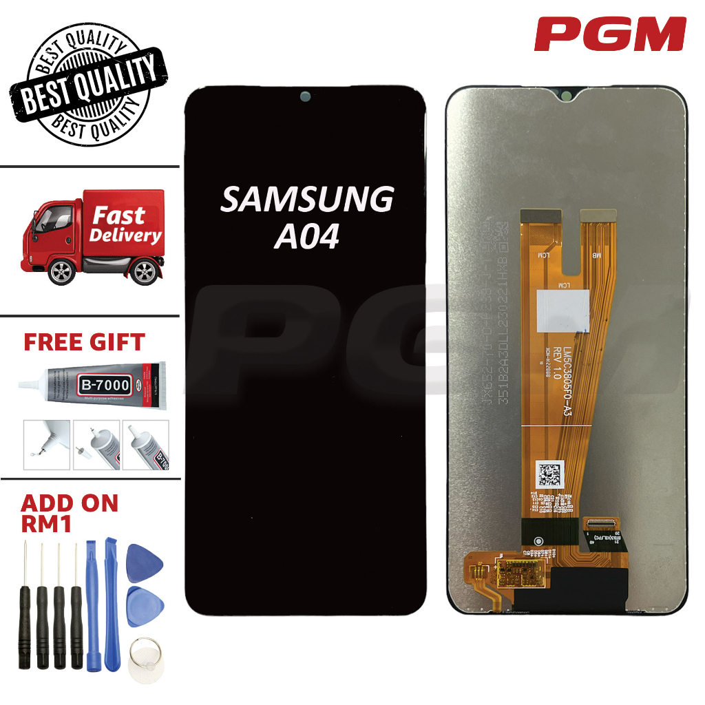 LCD TOUCH SCREEN DIGITIZER COMPATIBLE WITH ORIGINAL SAM A04 By Premium ...