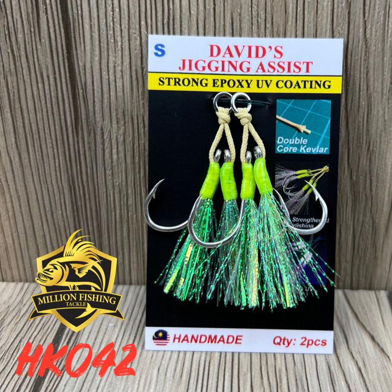 【HK042】David’s Assist Hook Jigging fast Jig Slow Jig MataKail jig extra ...
