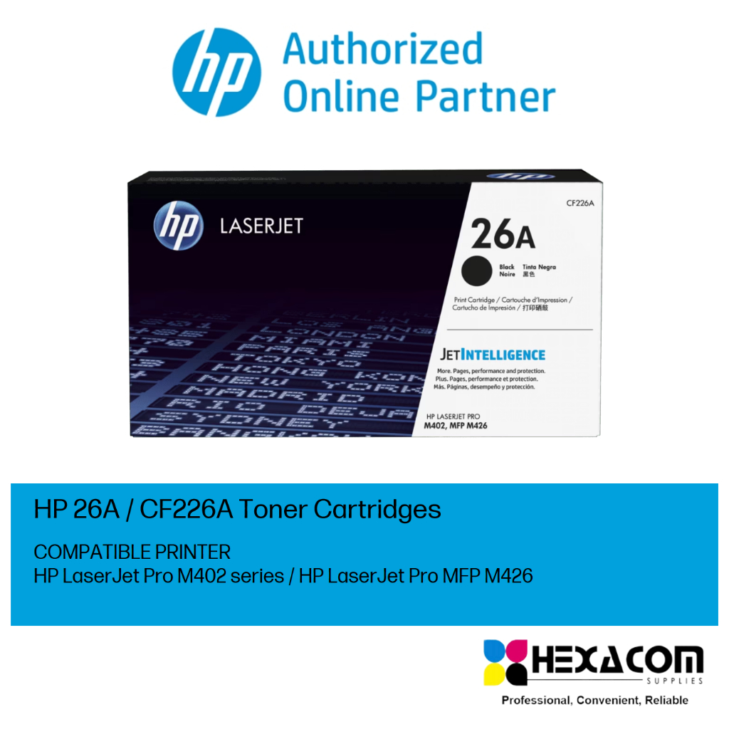 HP 26A LaserJet Toner Cartridge - Black CF226A | Shopee Malaysia