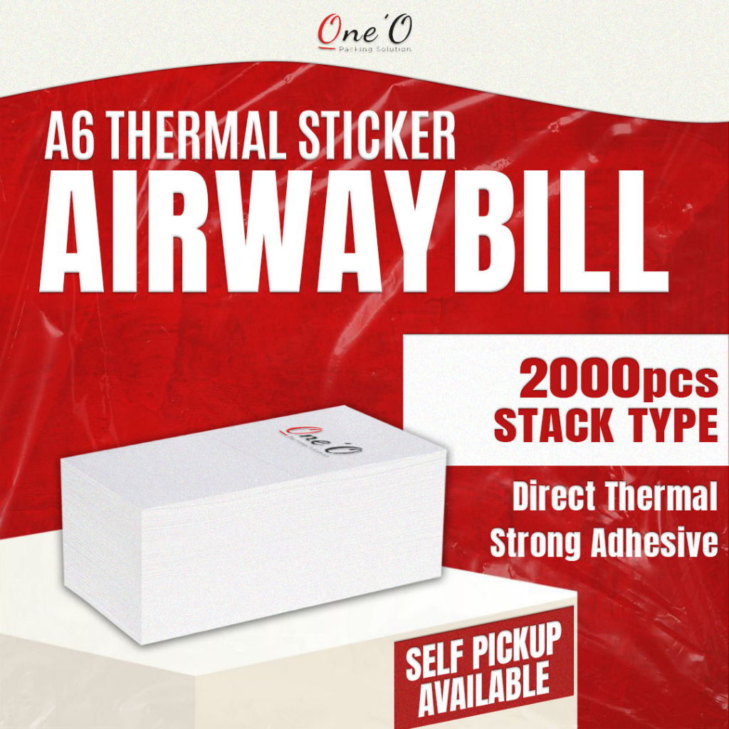 A6 AWB Thermal Sticker 2000pcs Stack Fanfold 100*150mm High Quality ...