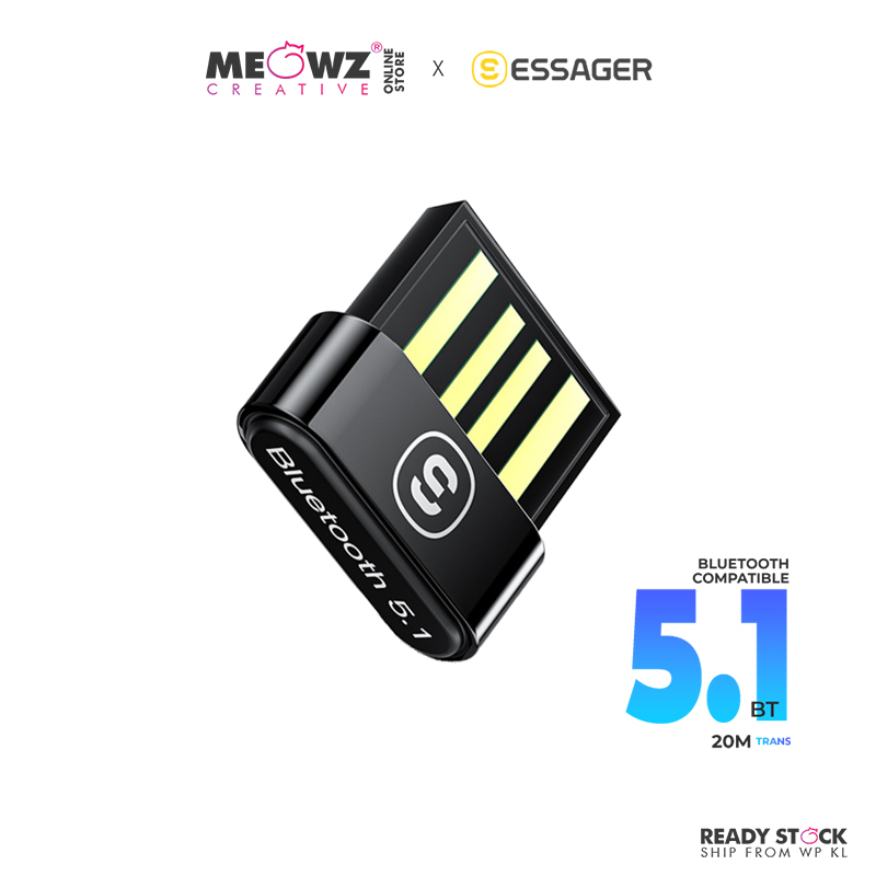Essager Ultra Mini USB Bluetooth 5.1 Adapter Support Gaming Controller ...