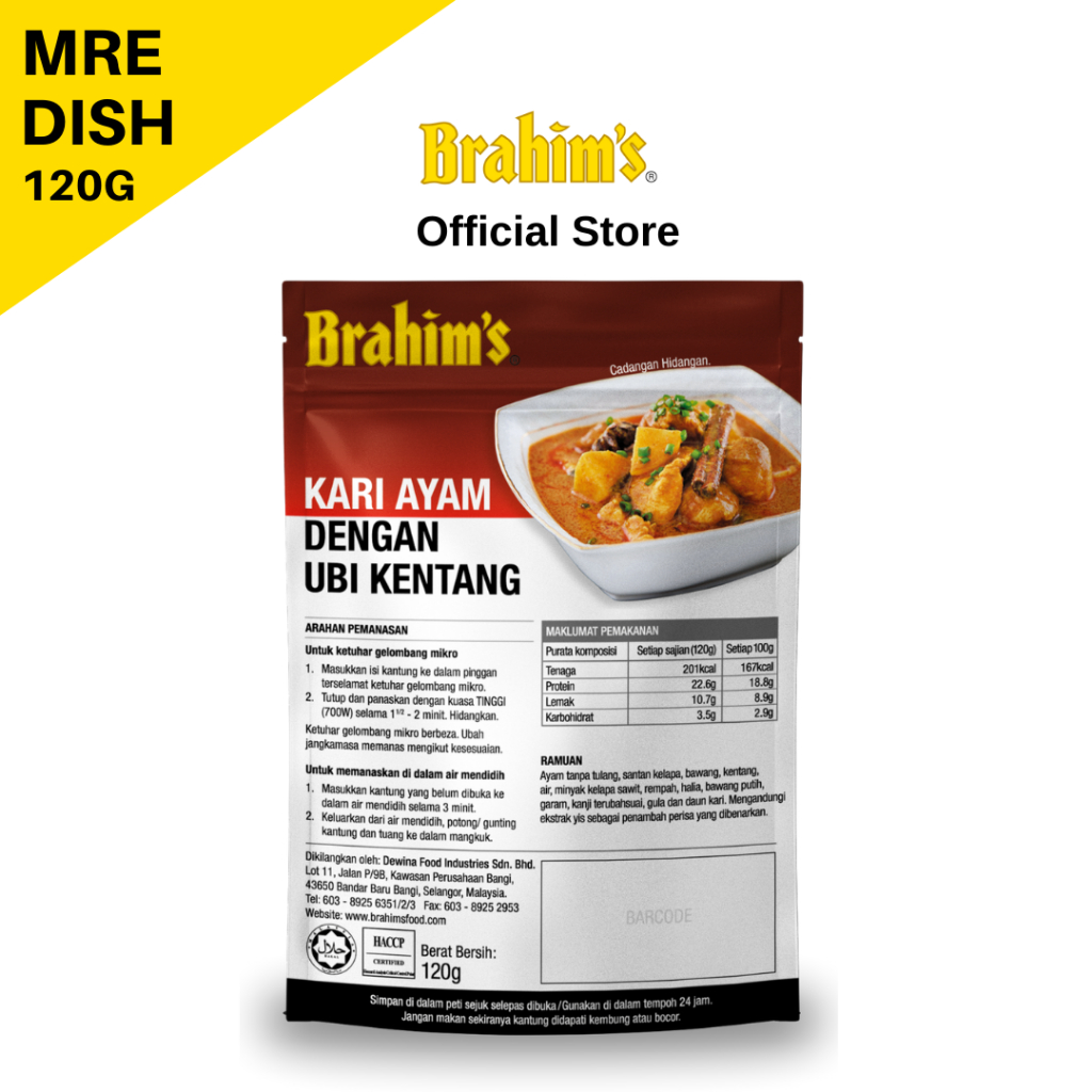 Brahim's Meal Ready to Eat 120g - Makanan Sedia di Makan | Shopee Malaysia