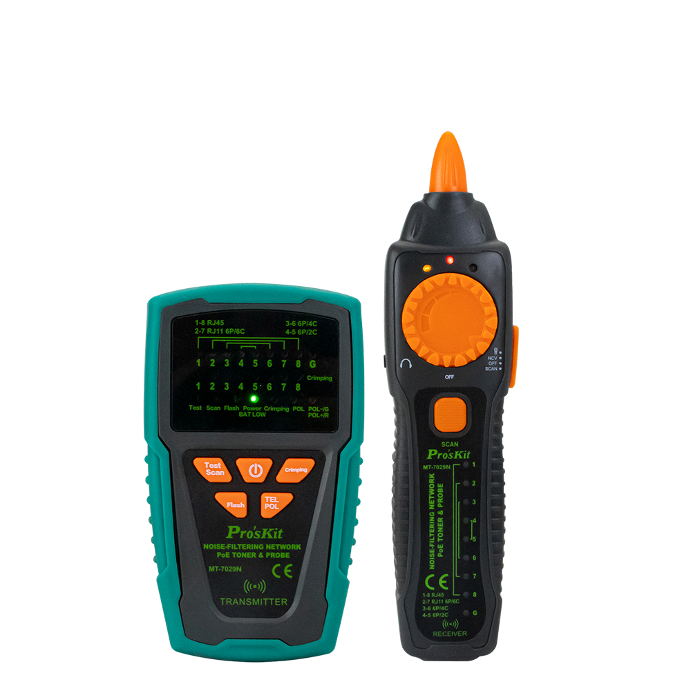 Pro'skit MT-7029N Noise-filtering Network PoE Toner & Probe Kit ...