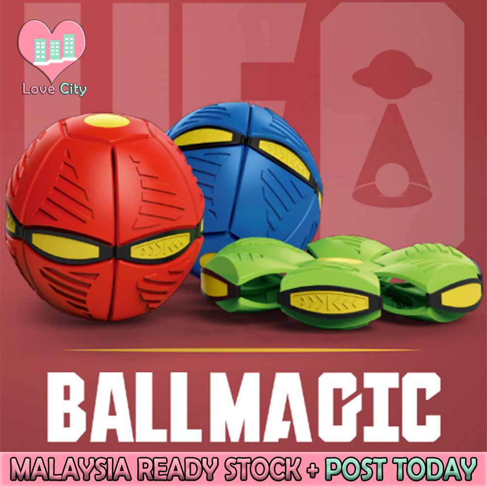 Kids Flat Throw Disc Ball Flying UFO Magic Balls with For Children's ...