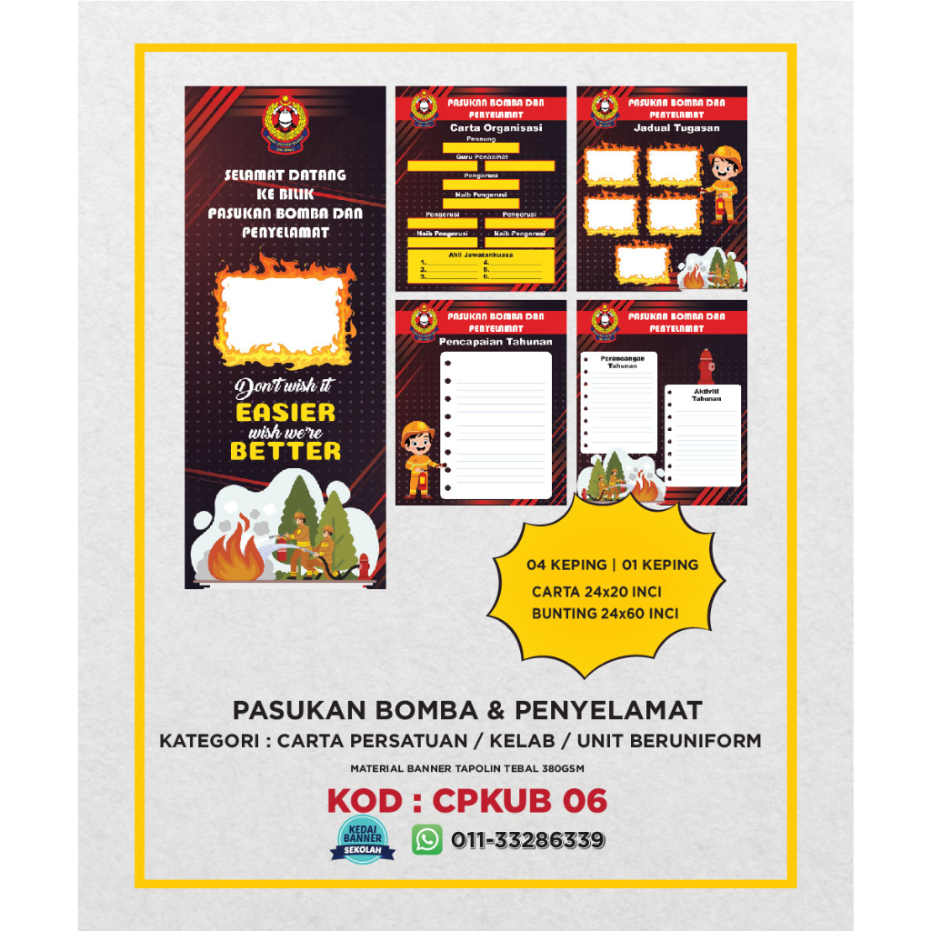 Carta Pasukan Bomba Dan Penyelamat | Persatuan / Kelab / Unit ...